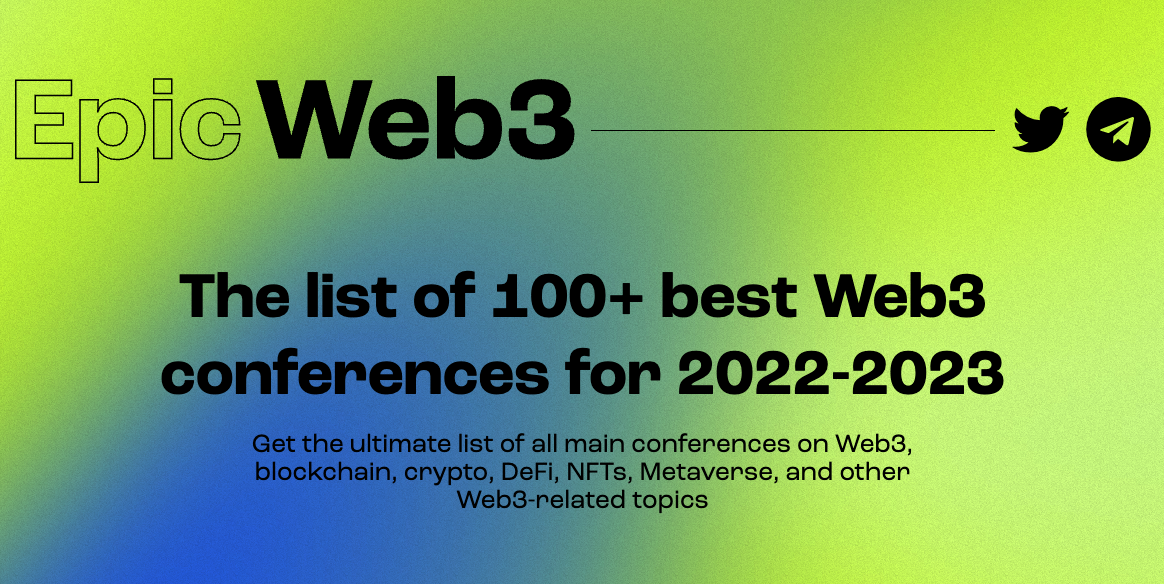 The list of 100+ best Web3 сonferences for 2024